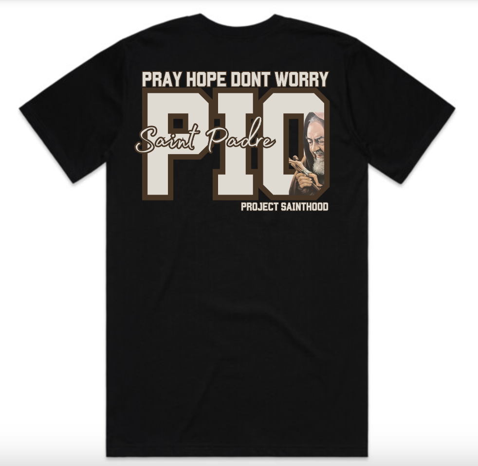 PADRE PIO ADULT TEE – Project Sainthood